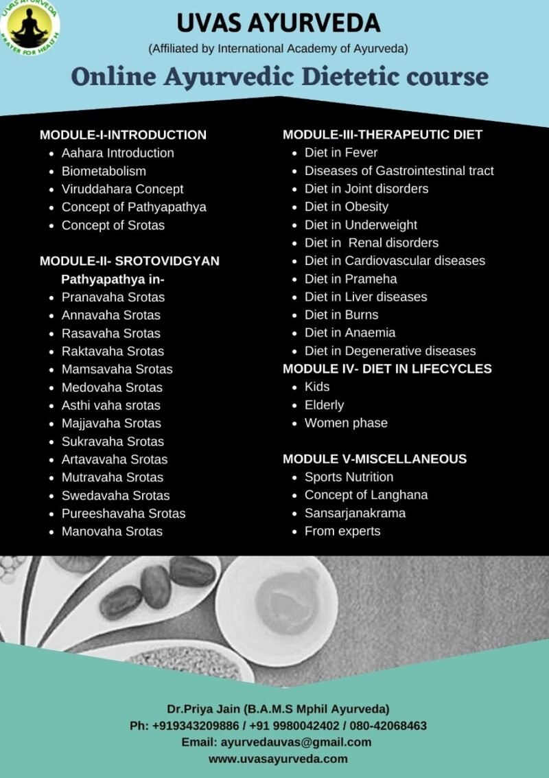 Dietetics-online - UVAS Ayurveda